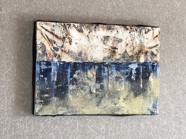 Work 21.06'19 ー Blue cliff in the gold fog ー | iichi ハンドメイド・クラフト作品・手仕事品の通販