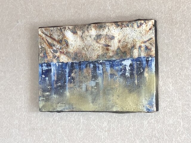 Work 21.06'19 ー Blue cliff in the gold fog ー | iichi ハンドメイド・クラフト作品・手仕事品の通販