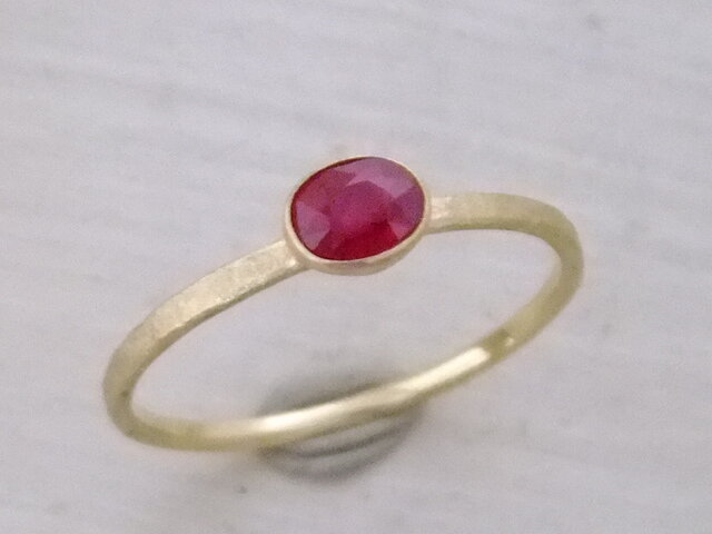 ruby＊K18 ring | iichi ハンドメイド・クラフト作品・手仕事品の通販