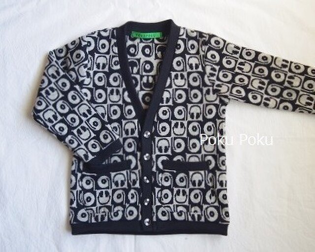 レコードカーディガン☆100 | iichi 日々の暮らしを心地よくするハンドメイドやアンティークのマーケットプレイス