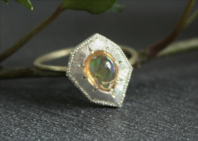 Fragment Mexico Opal ring FMR-1 | iichi ハンドメイド・クラフト作品・手仕事品の通販
