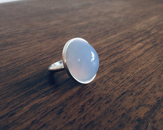 blue chalcedony ring | iichi ハンドメイド・クラフト作品・手仕事品の通販