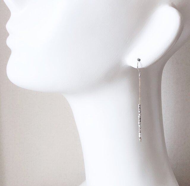 karen silver*gold chain*pierce | iichi ハンドメイド・クラフト作品・手仕事品の通販