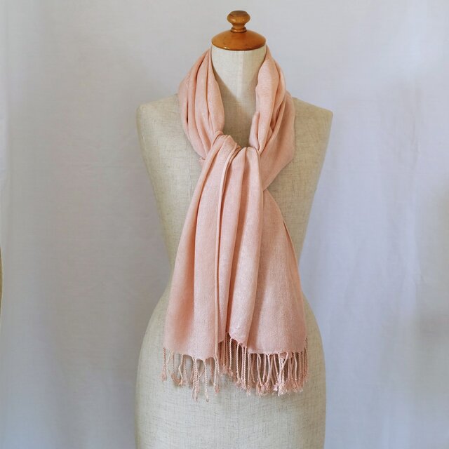 桜染めストール | iichi ハンドメイド・クラフト作品・手仕事品の通販
