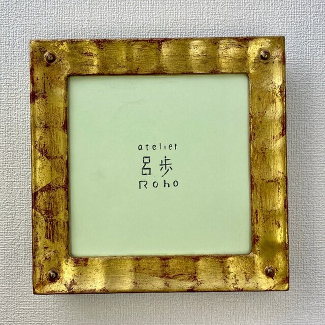 純金箔貼り額縁[19×19㎝]一点物 | iichi ハンドメイド・クラフト作品・手仕事品の通販