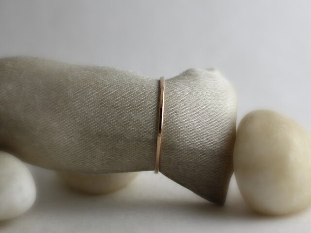 ピンクゴールドK18リング 0022 | iichi 日々の暮らしを心地よくするハンドメイドやアンティークのマーケットプレイス