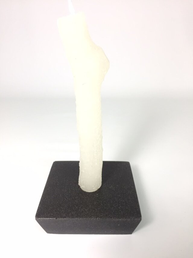 WOODY candle HOLDER / single/gray | iichi ハンドメイド・クラフト作品・手仕事品の通販