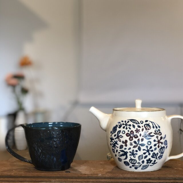 kakiotoshi teapot — ツバメの季節 | iichi ハンドメイド・クラフト作品・手仕事品の通販