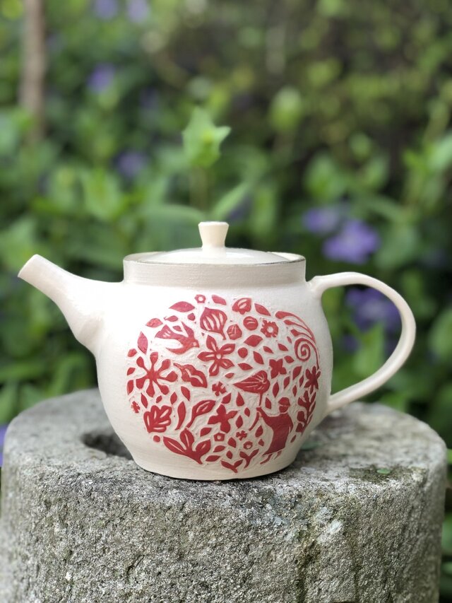 kakiotoshi teapot — 風の日も | iichi ハンドメイド・クラフト作品・手仕事品の通販