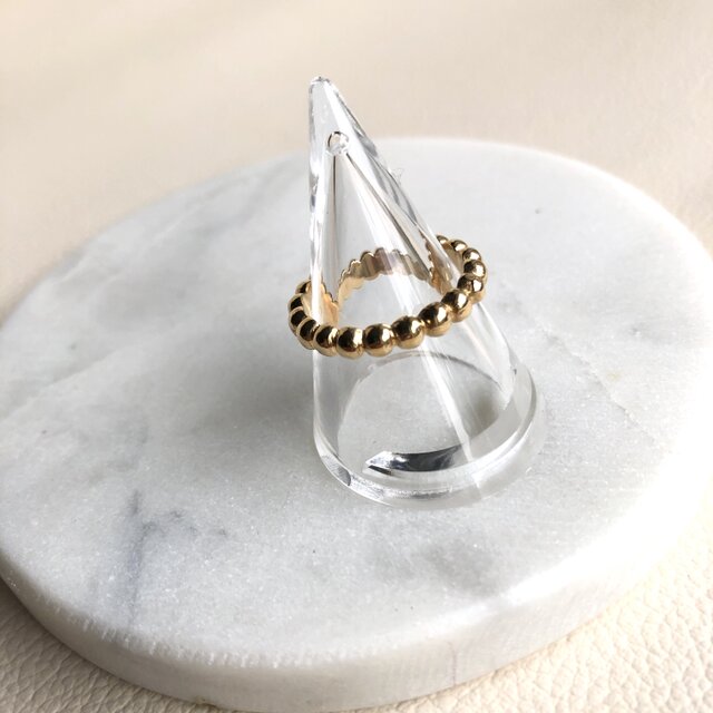 Sunflower Ring《#13》-Silver925＋K18GP(yellow) | iichi ハンドメイド・クラフト作品・手仕事品の通販