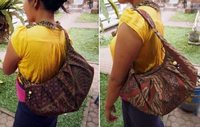 三日月バッグ レッド | iichi ハンドメイド・クラフト作品・手仕事品の通販