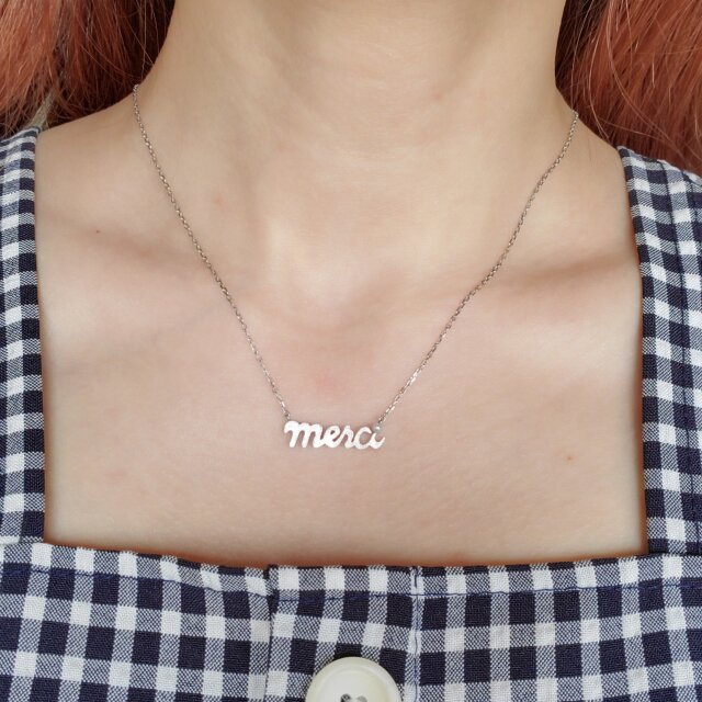 merciネックレス | iichi ハンドメイド・クラフト作品・手仕事品の通販