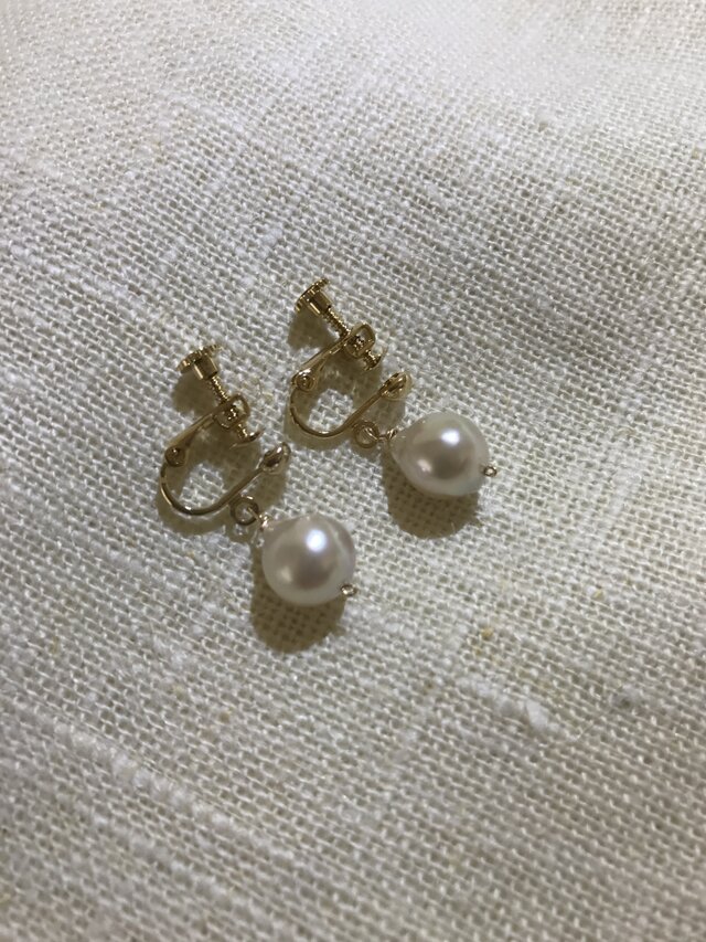 あこや真珠イヤリング | iichi ハンドメイド・クラフト作品・手仕事品の通販