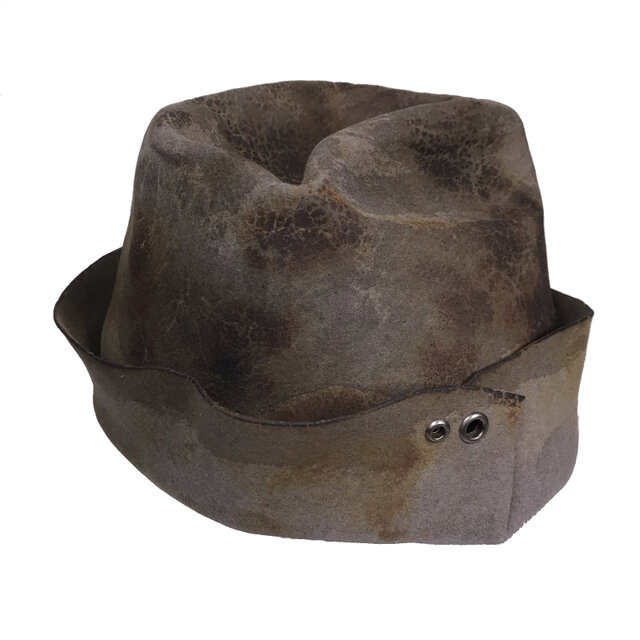 Burned crumple brimless hat | iichi ハンドメイド・クラフト作品・手仕事品の通販