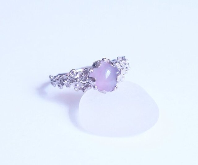 ＊ご予約＊懐かしい庭のリングk10WG | iichi ハンドメイド・クラフト作品・手仕事品の通販