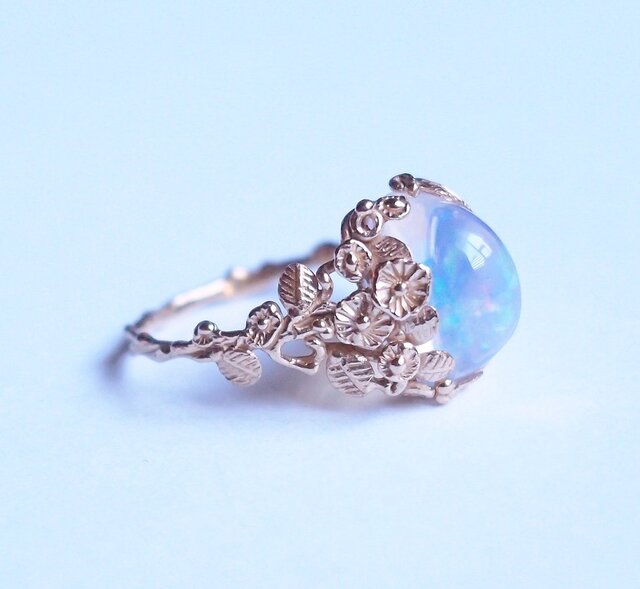 ＊ご予約＊おとぎ草のリング SV．k18GP | iichi ハンドメイド・クラフト作品・手仕事品の通販