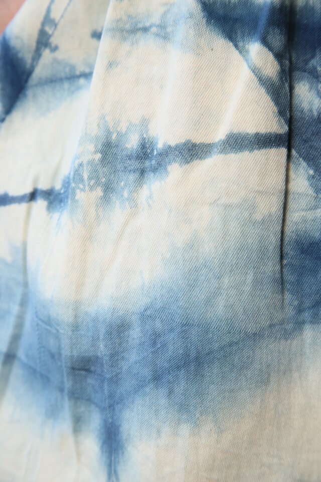 【染めあそび】wide pants long cotton100 | iichi ハンドメイド・クラフト作品・手仕事品の通販