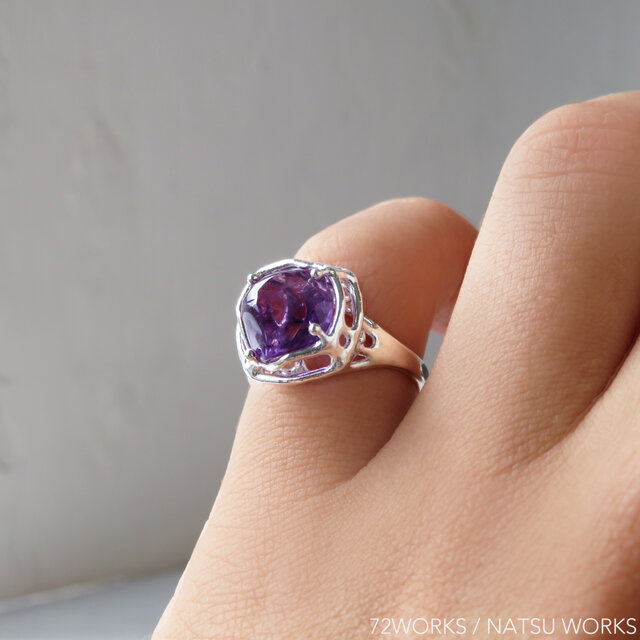 アメシスト・リング ＊ Amethyst Ring | iichi ハンドメイド・クラフト作品・手仕事品の通販