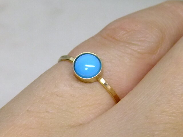 turquoise＊14kgf ring | iichi 日々の暮らしを心地よくするハンドメイドやアンティークのマーケットプレイス