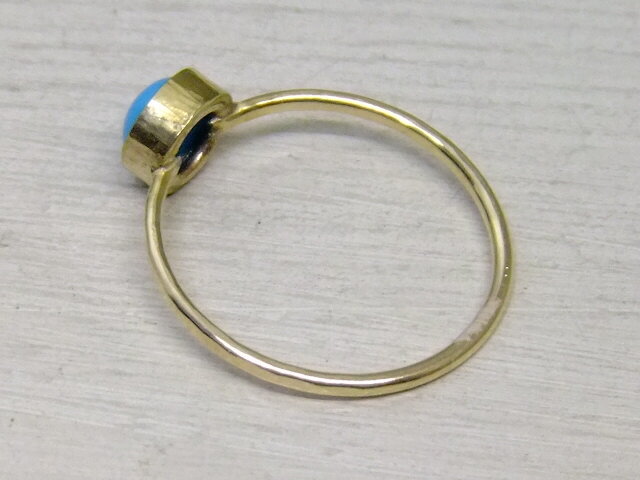 turquoise＊14kgf ring | iichi 日々の暮らしを心地よくするハンドメイドやアンティークのマーケットプレイス