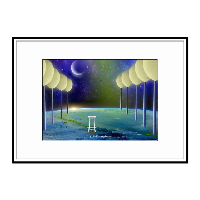 「ちょっとおいとましますねってやって来たとこ」 ほっこり癒しのイラストA4サイズポスター No.749 | iichi ハンドメイド・クラフト作品・手仕事品の通販