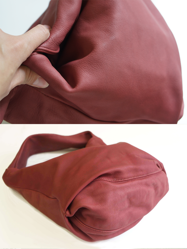 しっとり質感本革製品後染めLUAショルダー(LA001)＃renga | iichi ハンドメイド・クラフト作品・手仕事品の通販