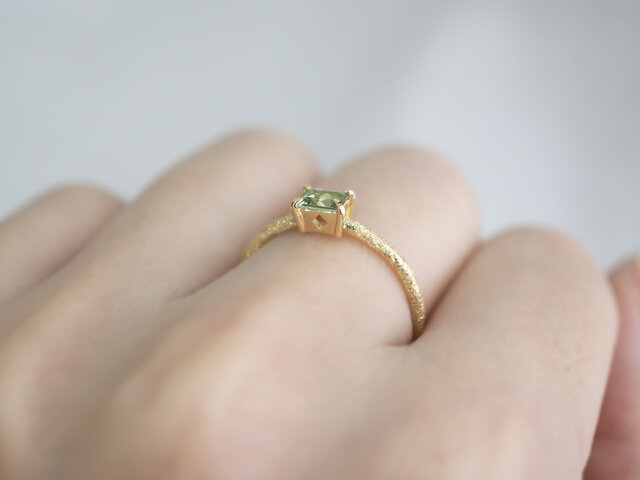 ミントグリーントルマリンリング（No.1333） | iichi ハンドメイド・クラフト作品・手仕事品の通販