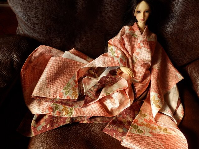 SD13～16 二枚重ねの創作打掛(ピンク系・エンジ系） | iichi ハンドメイド・クラフト作品・手仕事品の通販