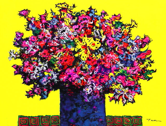 「FLOWER」(NO.2104) 10号P 返品可 送料無料 額付き | iichi ハンドメイド・クラフト作品・手仕事品の通販