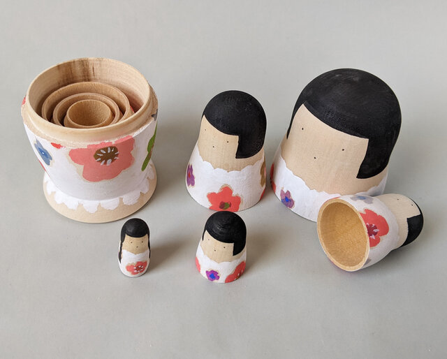 ocappa マトリョーシカ no.11（花柄） | iichi ハンドメイド・クラフト作品・手仕事品の通販