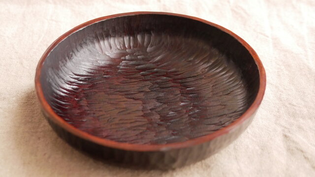 深皿235 拭き漆 #0293 | iichi ハンドメイド・クラフト作品・手仕事品の通販