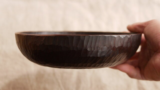 深皿235 拭き漆 #0293 | iichi ハンドメイド・クラフト作品・手仕事品の通販