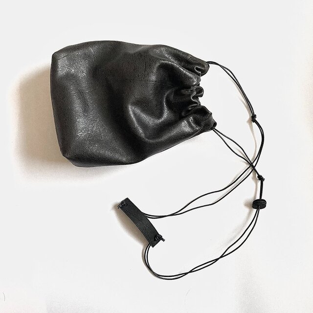 kudu革の巾着バッグ | iichi ハンドメイド・クラフト作品・手仕事品の通販