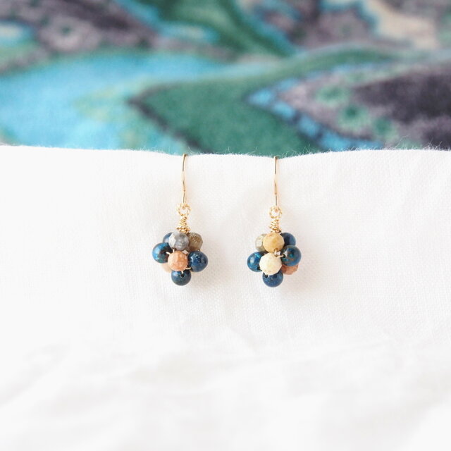 Coral Reef（particles pierce） | iichi ハンドメイド・クラフト作品・手仕事品の通販