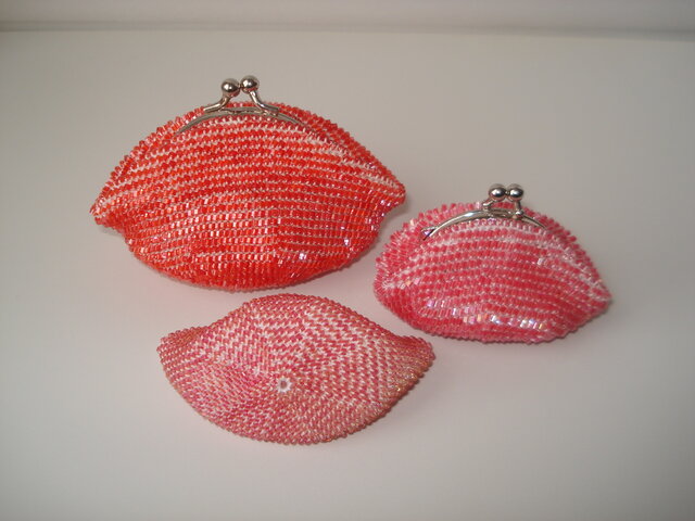Beaded Purse --Cherry-- (Petite) | iichi ハンドメイド・クラフト作品・手仕事品の通販