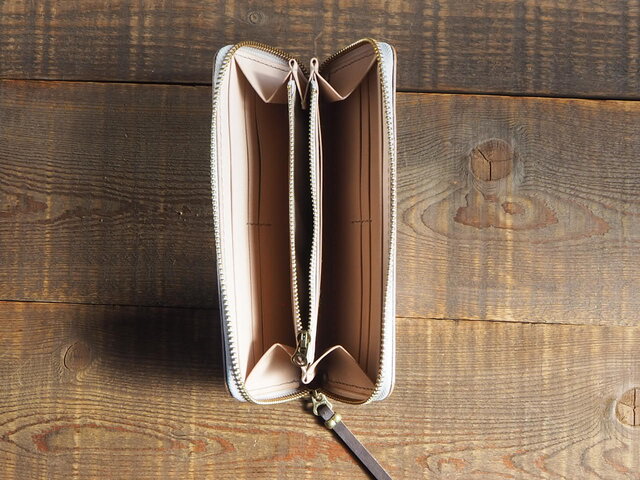 WALDES Zipper 長財布 type02【受注製作】 | iichi ハンドメイド・クラフト作品・手仕事品の通販