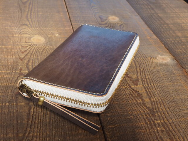 WALDES Zipper 長財布 type02【受注製作】 | iichi ハンドメイド・クラフト作品・手仕事品の通販