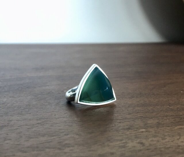 green agate ring | iichi ハンドメイド・クラフト作品・手仕事品の通販