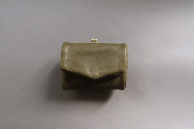 compact gama wallet (khaki green) | iichi ハンドメイド・クラフト作品・手仕事品の通販