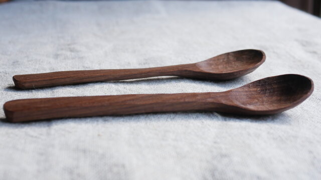 スプーン大 ウォールナット #0318 | iichi ハンドメイド・クラフト作品・手仕事品の通販