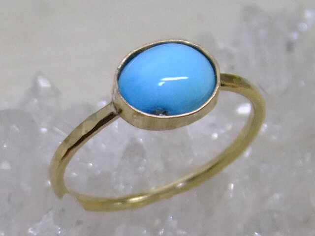 turquoise＊14kgf ring | iichi ハンドメイド・クラフト作品・手仕事品の通販