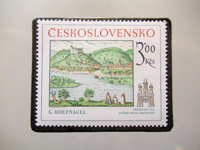 チェコスロバキア 美術切手ブローチ 7313 | iichi ハンドメイド・クラフト作品・手仕事品の通販