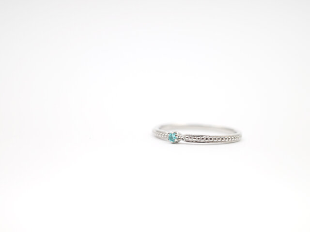 Pt900 パライバトルマリン ミルウチ リング BX066BS-YR-038 | iichi ハンドメイド・クラフト作品・手仕事品の通販