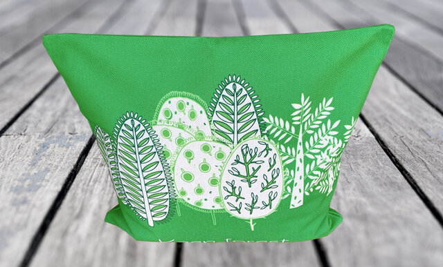 森のクッション keep forest -ヒノキの香り- | iichi ハンドメイド・クラフト作品・手仕事品の通販