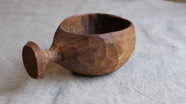 マグカップ（ククサ）チーク #0328 | iichi ハンドメイド・クラフト作品・手仕事品の通販