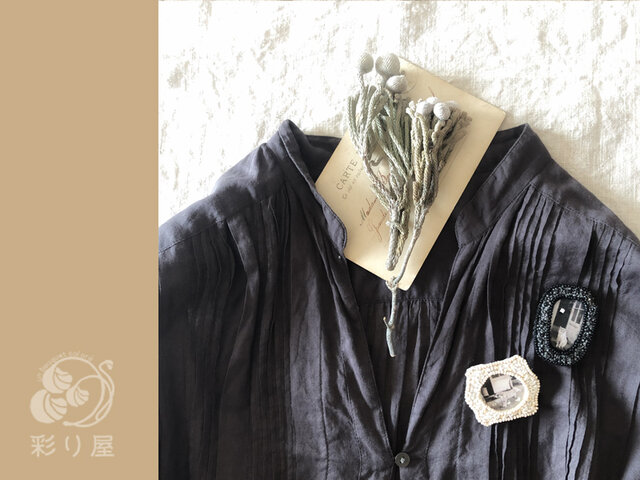 ブローチ【nostalgie～パリジェンヌ】小さなサイズ | iichi ハンドメイド・クラフト作品・手仕事品の通販