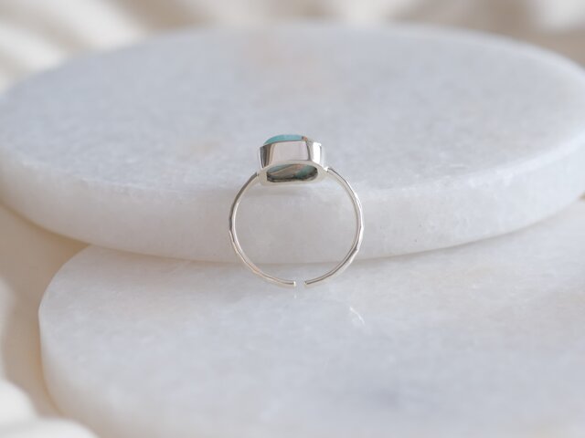 copper amazonite ring コッパーアマゾナイト シルバーリング silver925 | iichi ハンドメイド・クラフト作品・手仕事品の通販