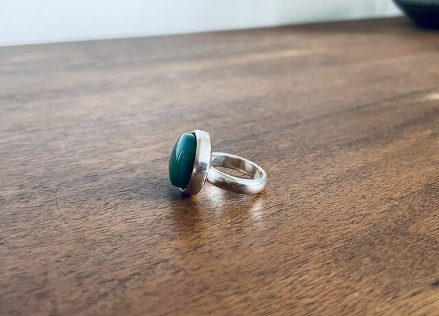 green agate ring | iichi ハンドメイド・クラフト作品・手仕事品の通販