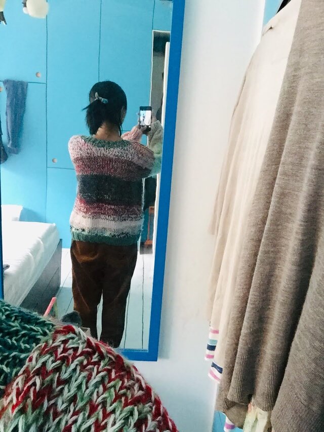 手編みのセーター 1325 | iichi ハンドメイド・クラフト作品・手仕事品の通販