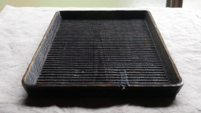 我谷盆42cm（布補強済） くり 黒 #0343 | iichi ハンドメイド・クラフト作品・手仕事品の通販